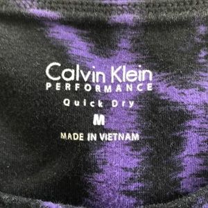 Calvin Klein | Tops | Calvin Klein Dryfit Workout Top In Purpblack ...